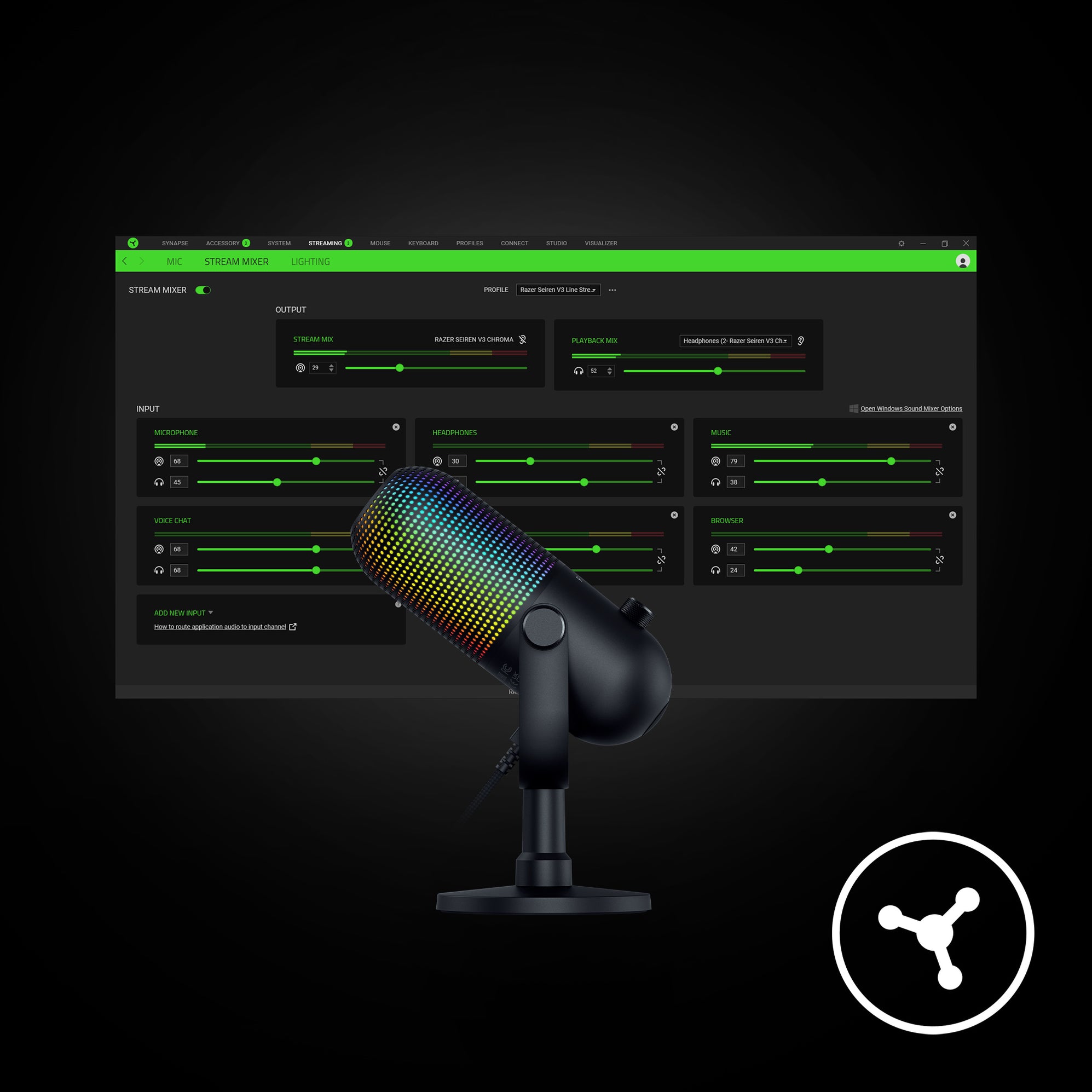 Razer Seiren V3 Chroma Streaming Microphone — Razer Flagship Store